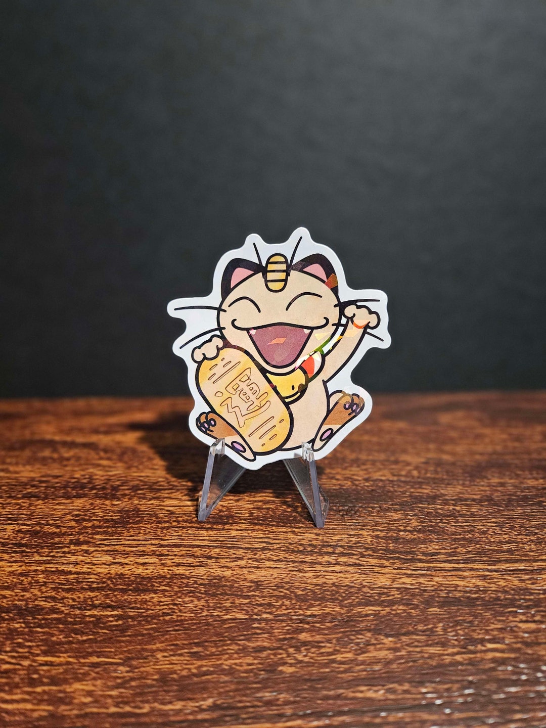 Maneki Meowth Sticker - Etsy