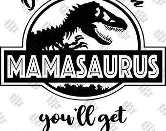 Mamasaurus Svg File - Etsy