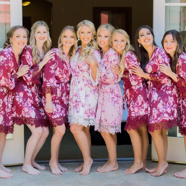 Bridesmaid Robes Floral - Etsy
