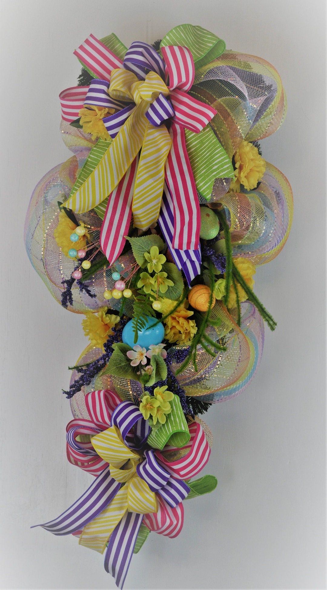 Easter Swag, Front Door Easter Decor - Etsy