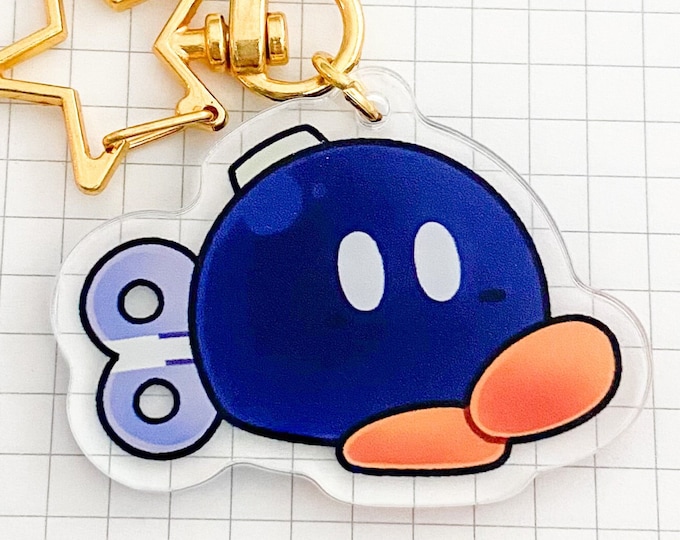 PAPER MARIO Bobby Acrylic Charm - Etsy