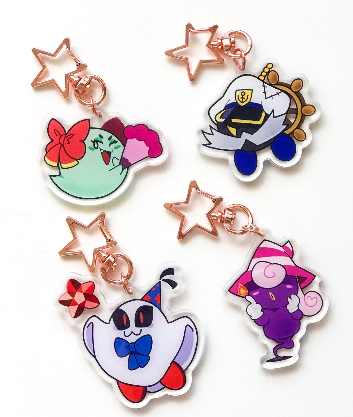 PAPER MARIO Double Sided Charms - Etsy