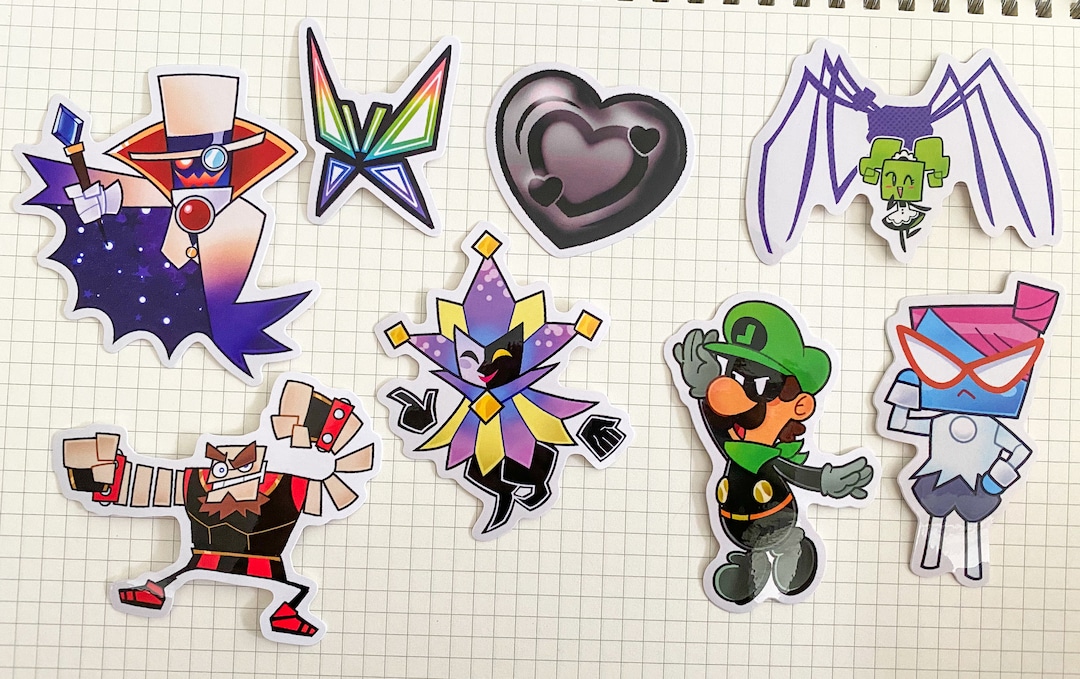 SUPER PAPER MARIO Stickers - Etsy