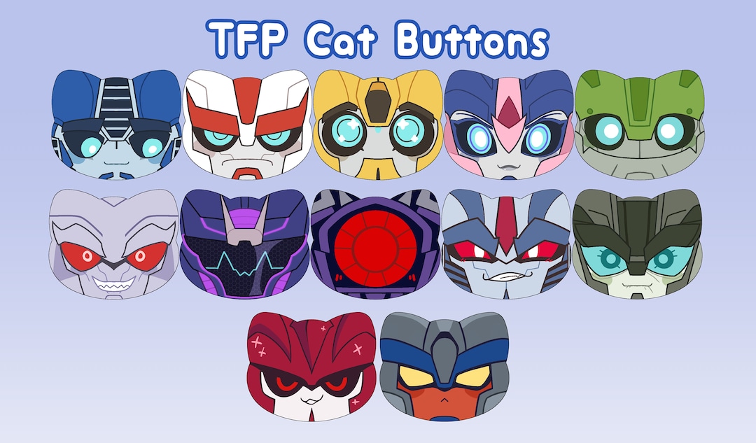 TFP Cat Buttons - Etsy