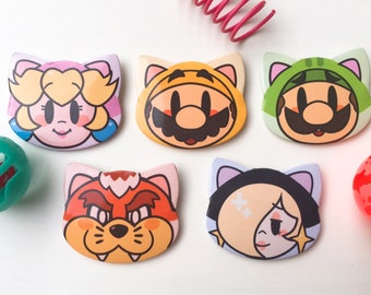 8 One Inch Mario Kart Buttonpins - Etsy