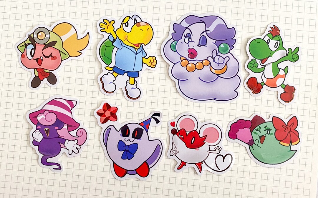 PAPER MARIO Stickers - Etsy