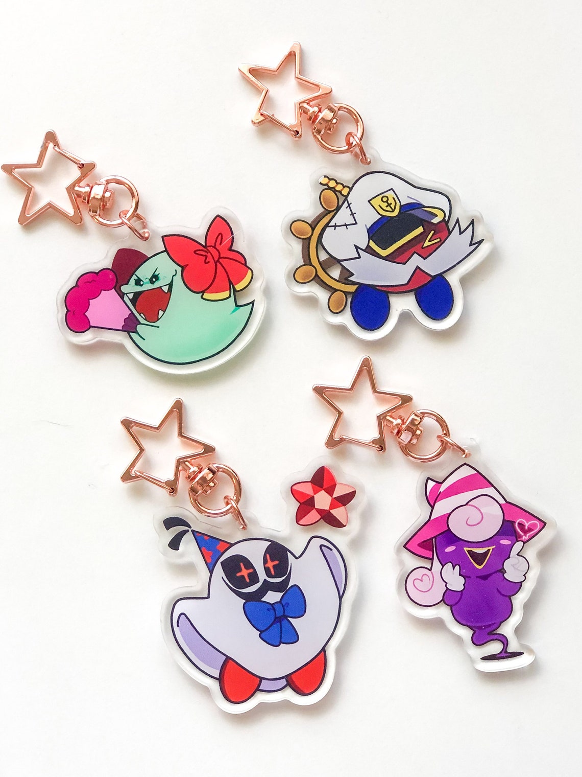 PAPER MARIO Double Sided Charms - Etsy
