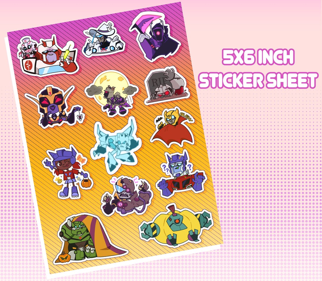 TFA Halloween Sticker Sheet - Etsy