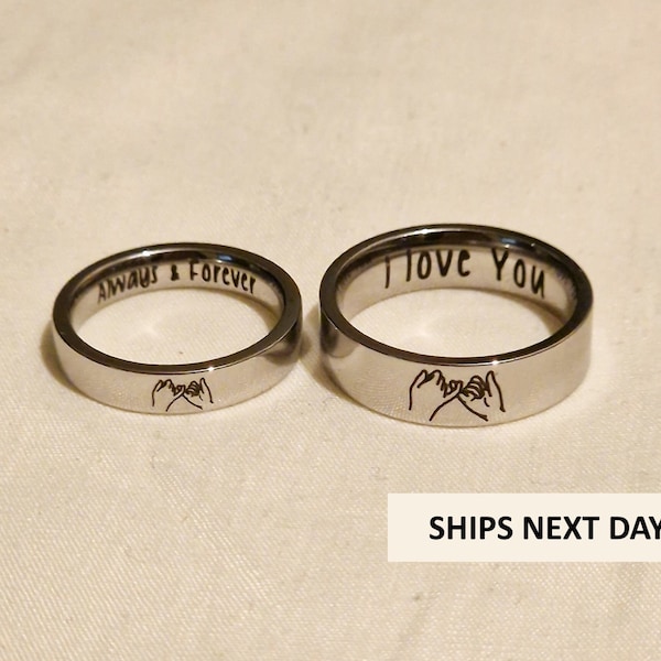 Best Friend Promise Rings - Etsy