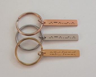 Morse Code Keyring | Etsy