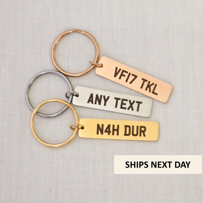 Number Plate Keyring - Etsy UK