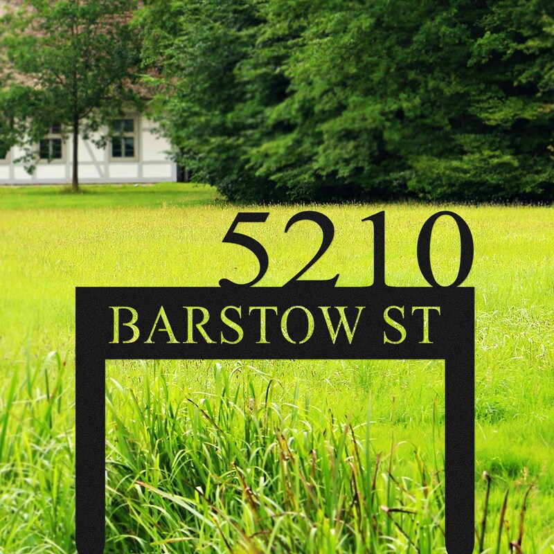 House Number Stake - Etsy