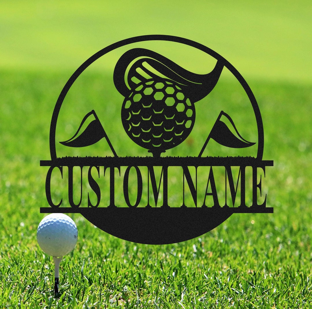 Personalized Golf Sign,personalized Golf Name Sign,19th Hole Metal Sign ...