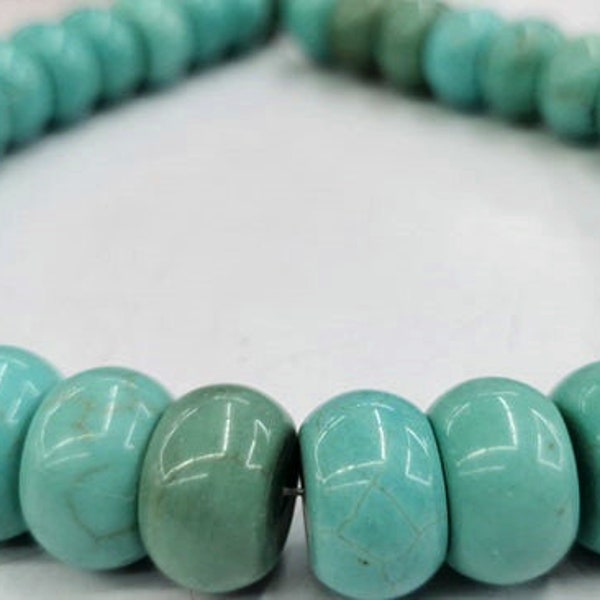 Rondelle Turquoise - Etsy