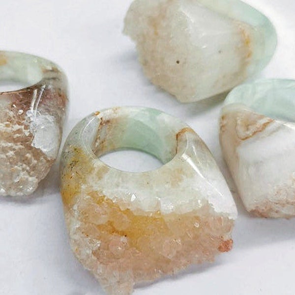 Raw Crystal Ring - Etsy