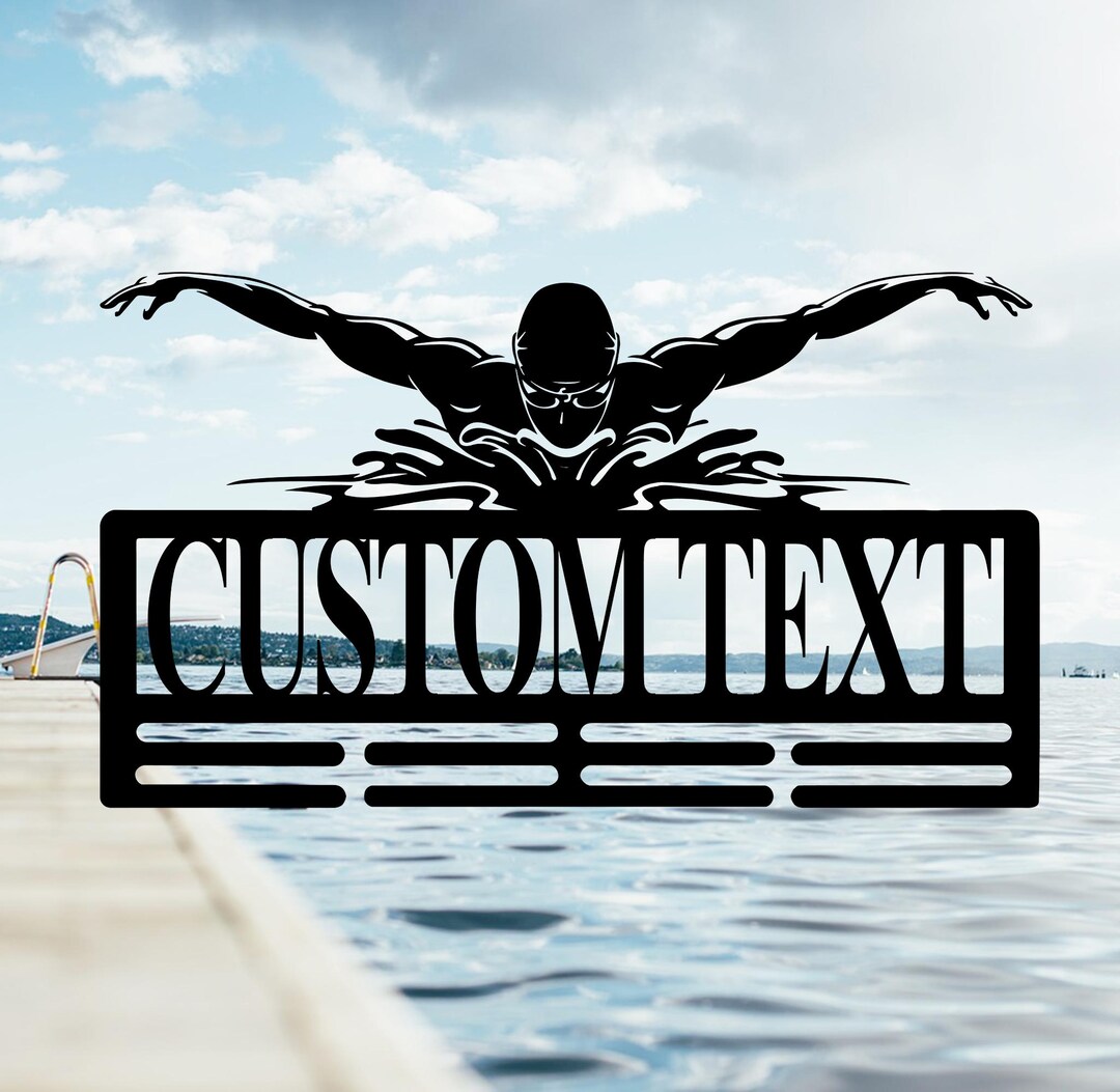 Custom Swimming Medal Hanger,swimming Medal Holder,12 Rungs for Medals ...