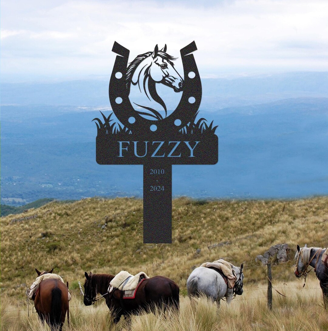 Personalized Horse Farm Sign With Stake,custom Ranch Metal Sign,horse ...