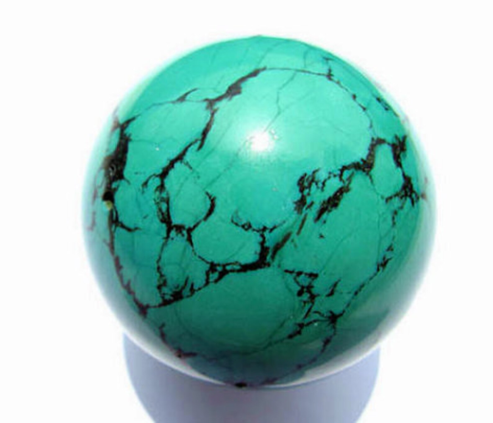 50mmnatural Turquoise Gemstone Sphereblue Rock black - Etsy Hong Kong