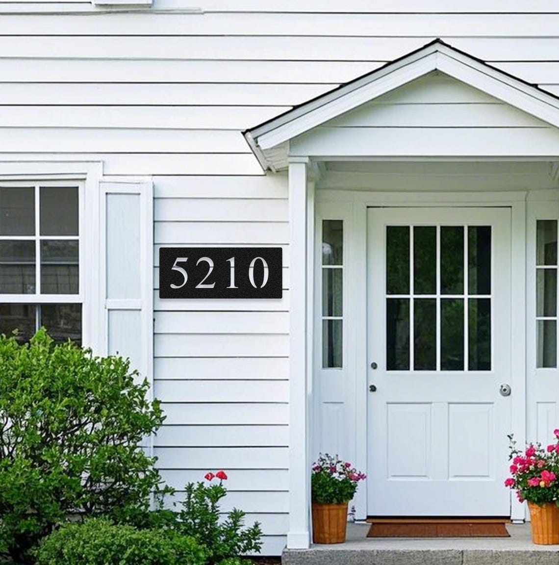 Custom House Number Sign ,metal Address Sign , Address Plaque ...