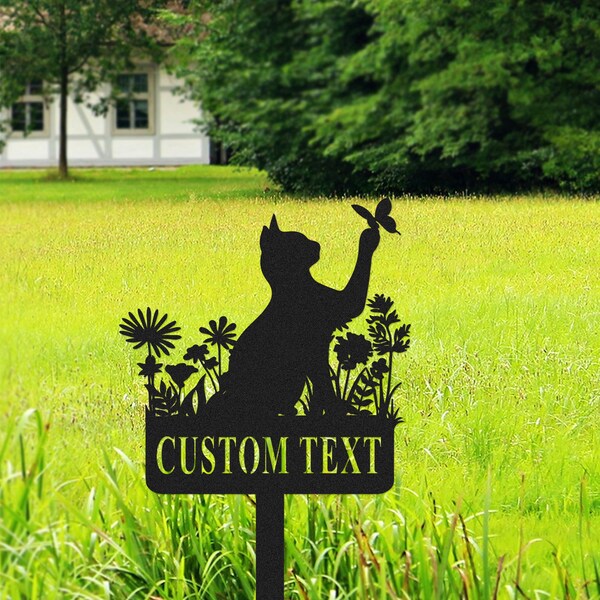 Cat Garden Sign - Etsy