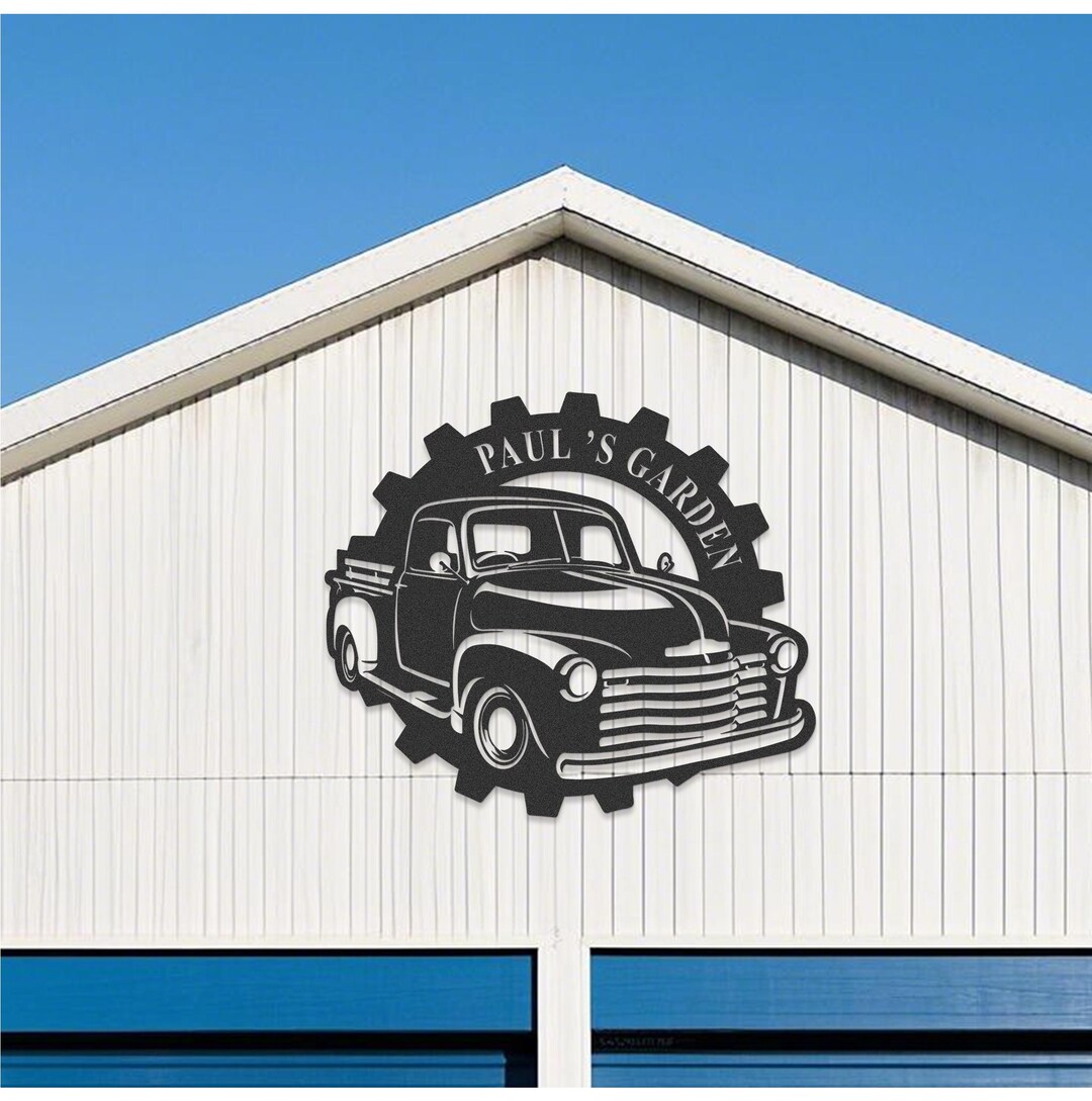Garage Metal Sign,custom Garage Name Sign,workshop Decor,personalized ...