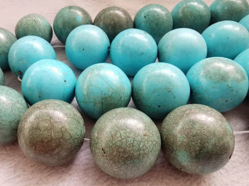 10pcs Large30mm Turquoise Gemstone Round Ball Sphere Cabochon - Etsy