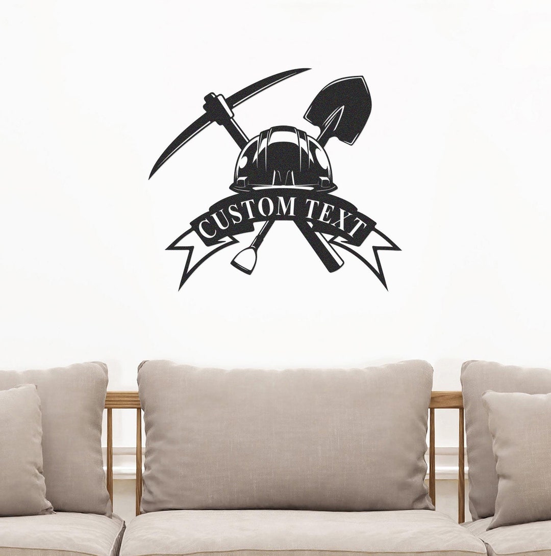 Custom Coal Miner Sign,coal Miner Metal Wall Art,personalized Miner ...