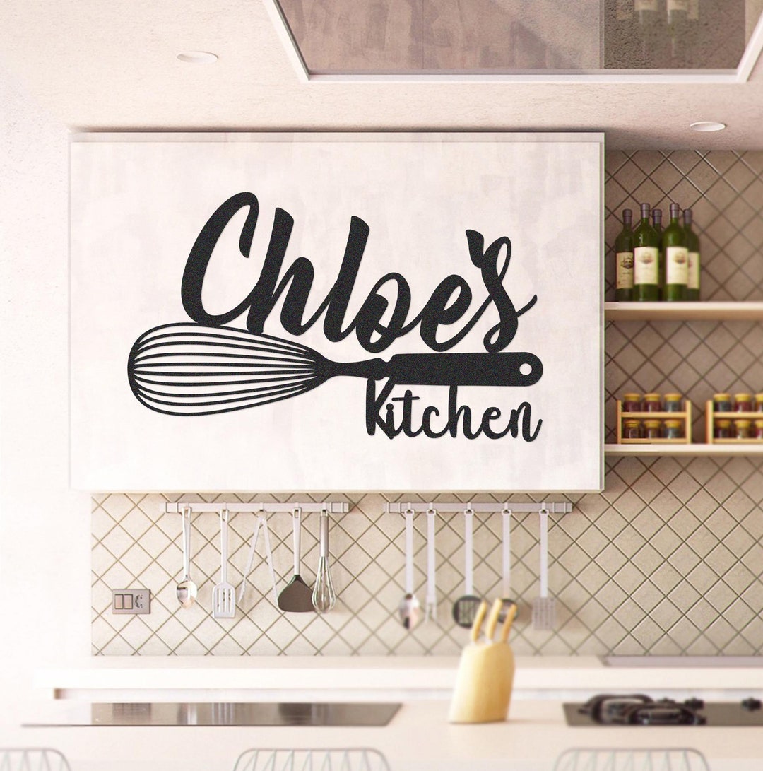 Personalized Kitchen Sign,custom Kitchen Sign Name, Kitchen Decor ...