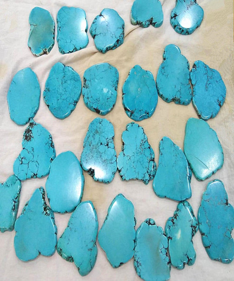 4 unids 20-100mm natural turquesa piedra preciosa de laa - Etsy España