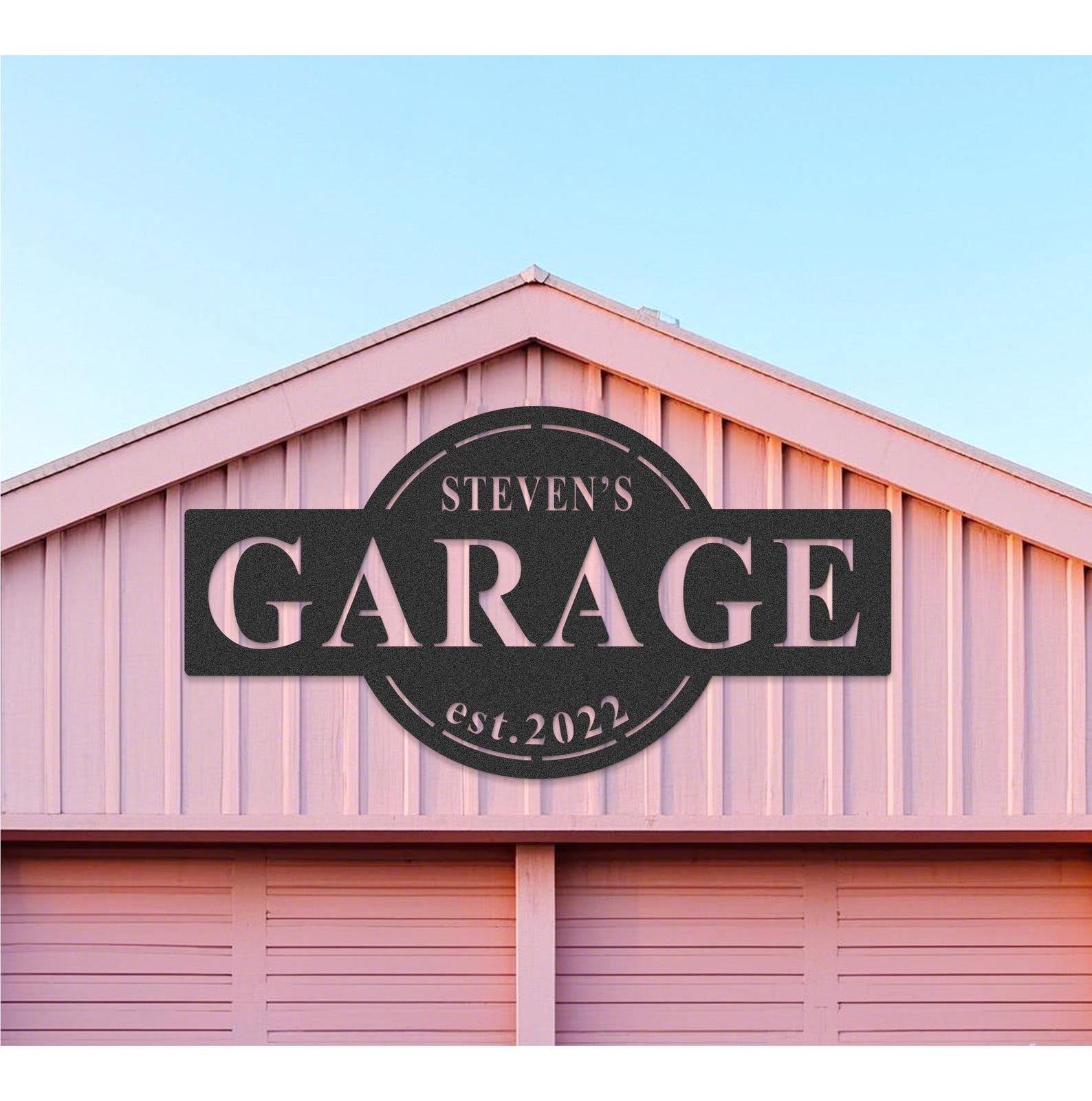 Garage Sign,personalized Workshop Sign,custom Garage Name Sign,garage ...