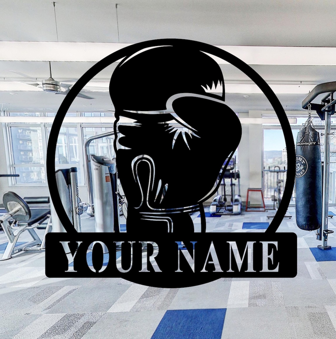 Metal Boxing Name Sign,personalized Boxing Sign, Boxing Metal Wall Art ...