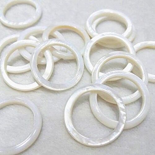 Natural Mother of Pearl Oval Frame Beads Oval Donut Shell - Etsy