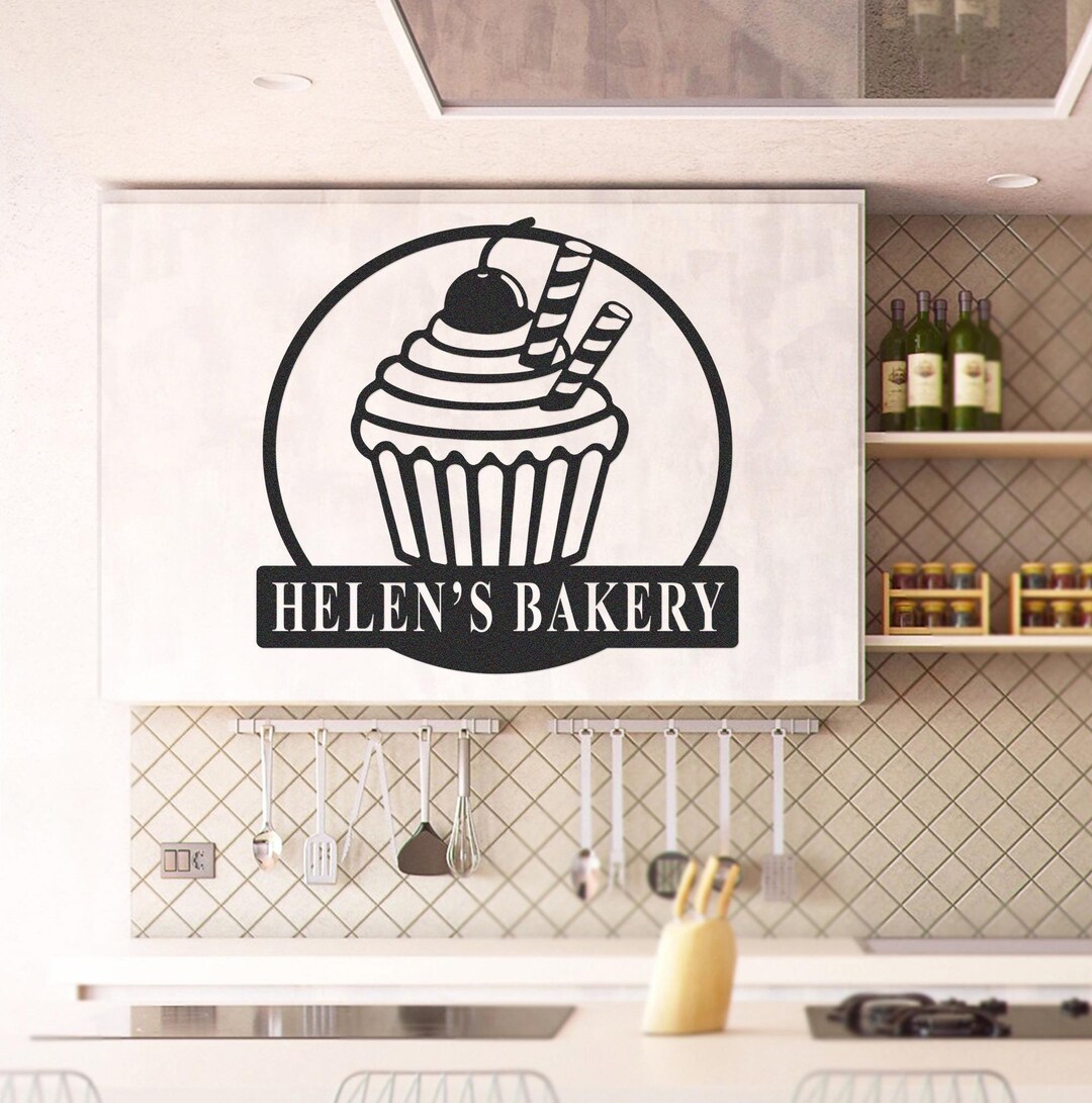Custom Bakery Metal Sign ,custom Bakery Wall Art,bakery Shop Decor ...