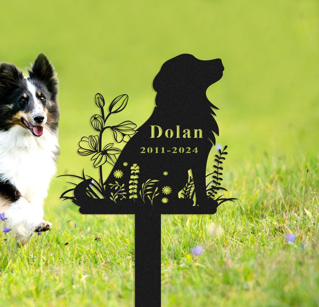 Personalized Dog Garden Sign With Stake,custom Dog Metal Sign, Pet ...