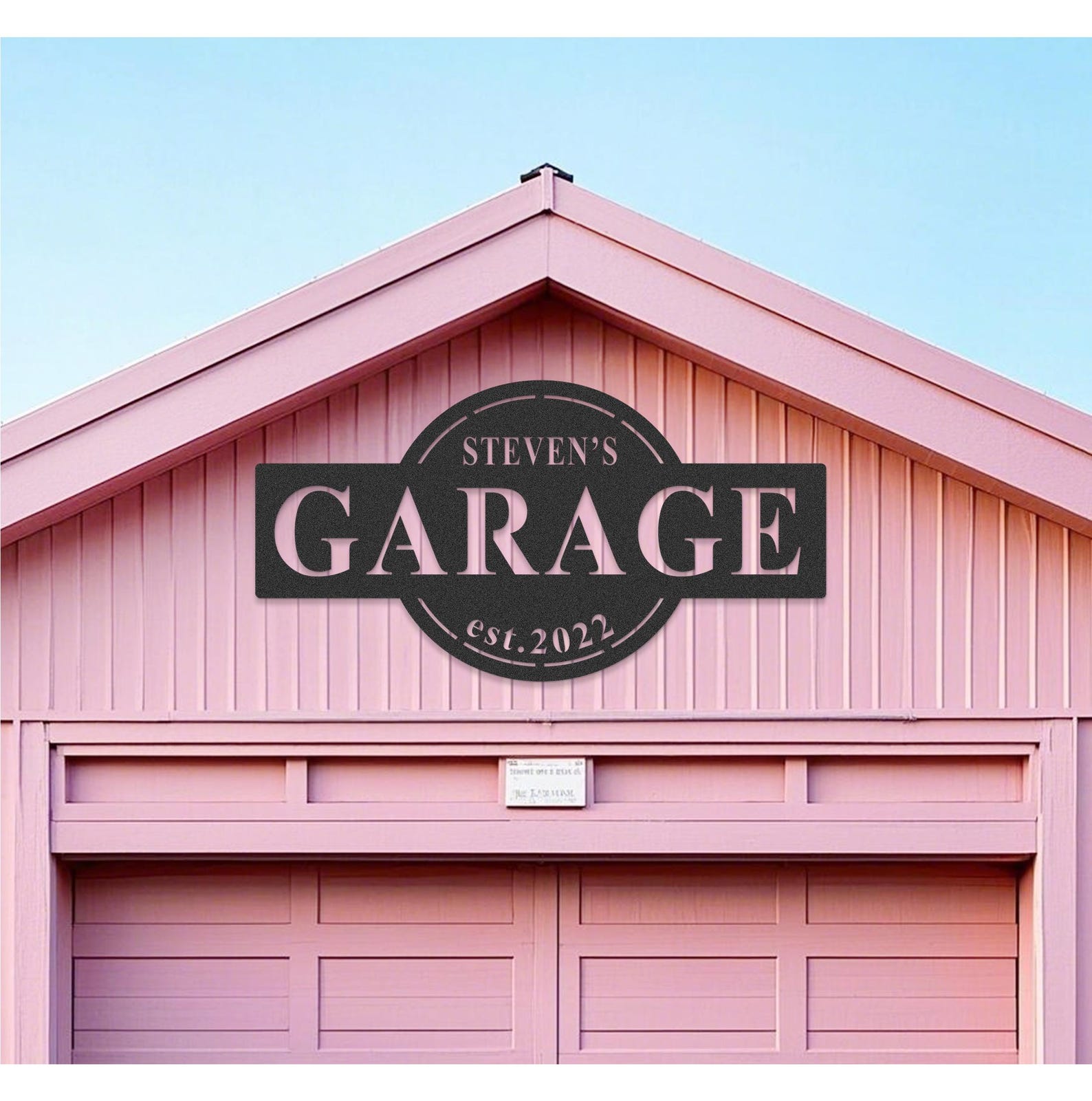 Garage Sign,personalized Workshop Sign,custom Garage Name Sign,garage ...