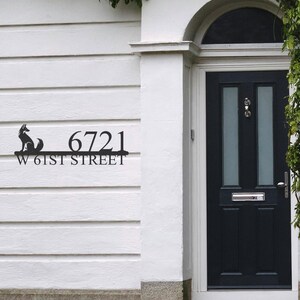 Personalized Fox House Number Sign,custom Fox Metal Wall Art,home ...