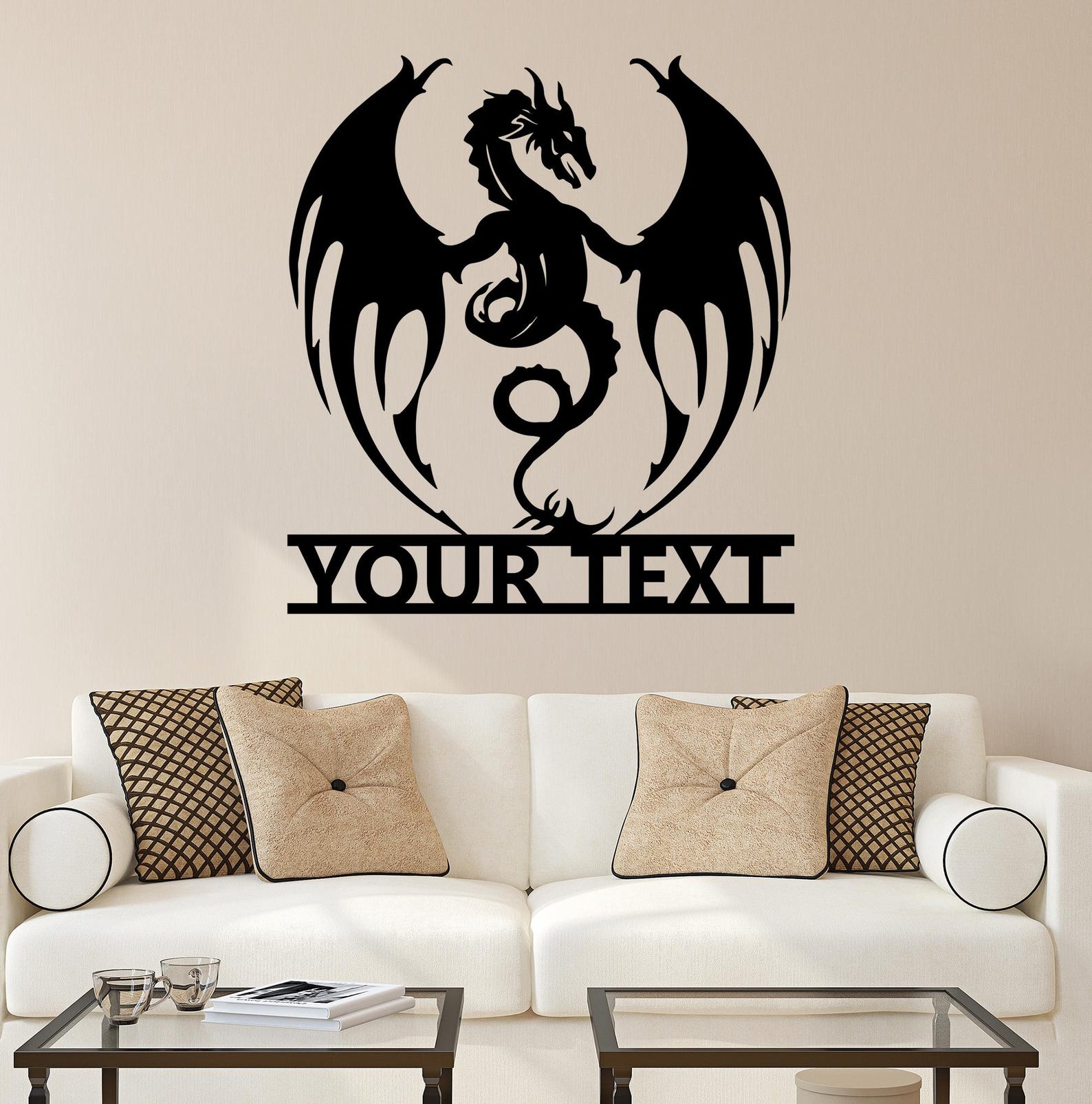 Custom Dragon Metal Sign,personalized Dragon Name Sign,dragon Metal ...