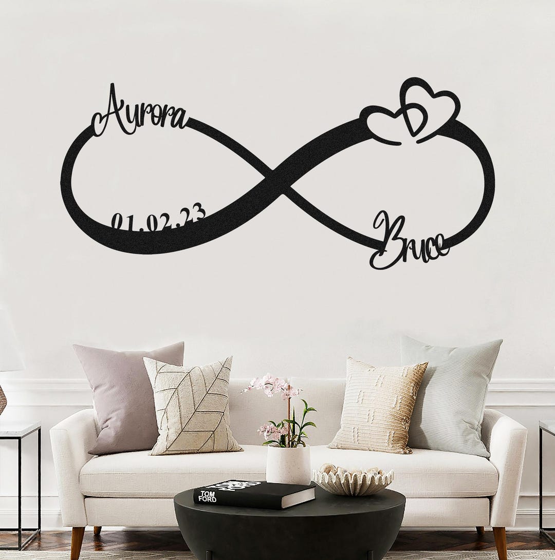 Custom Infinity Sign,infinity Name Sign,wedding Date Sign,personalized ...