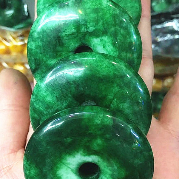 Jade Circle Pendant - Etsy
