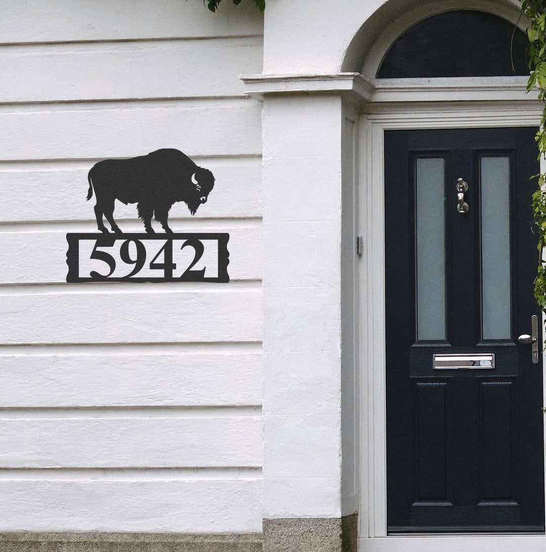 Personalized Yak Address Sign,custom Yak House Number Sign,yak Metal ...