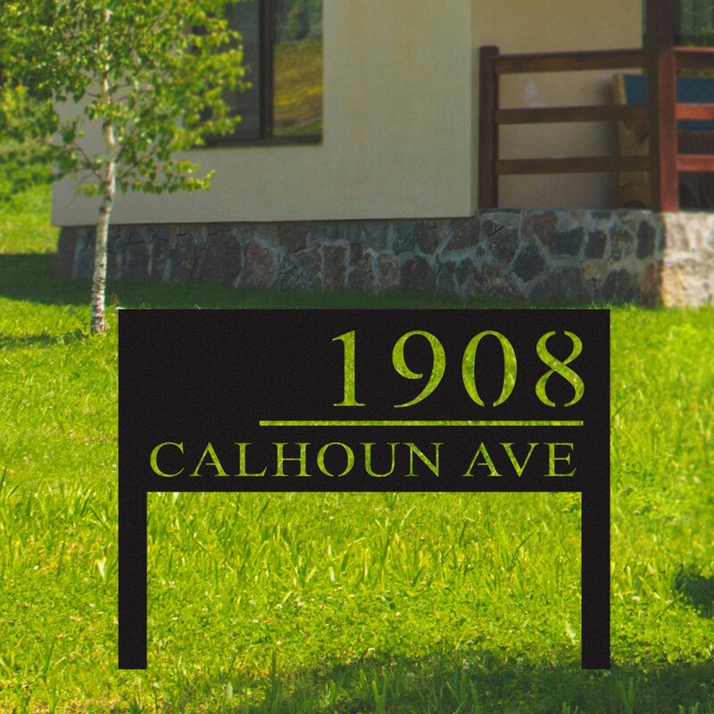 House Number Yard Sign - Etsy