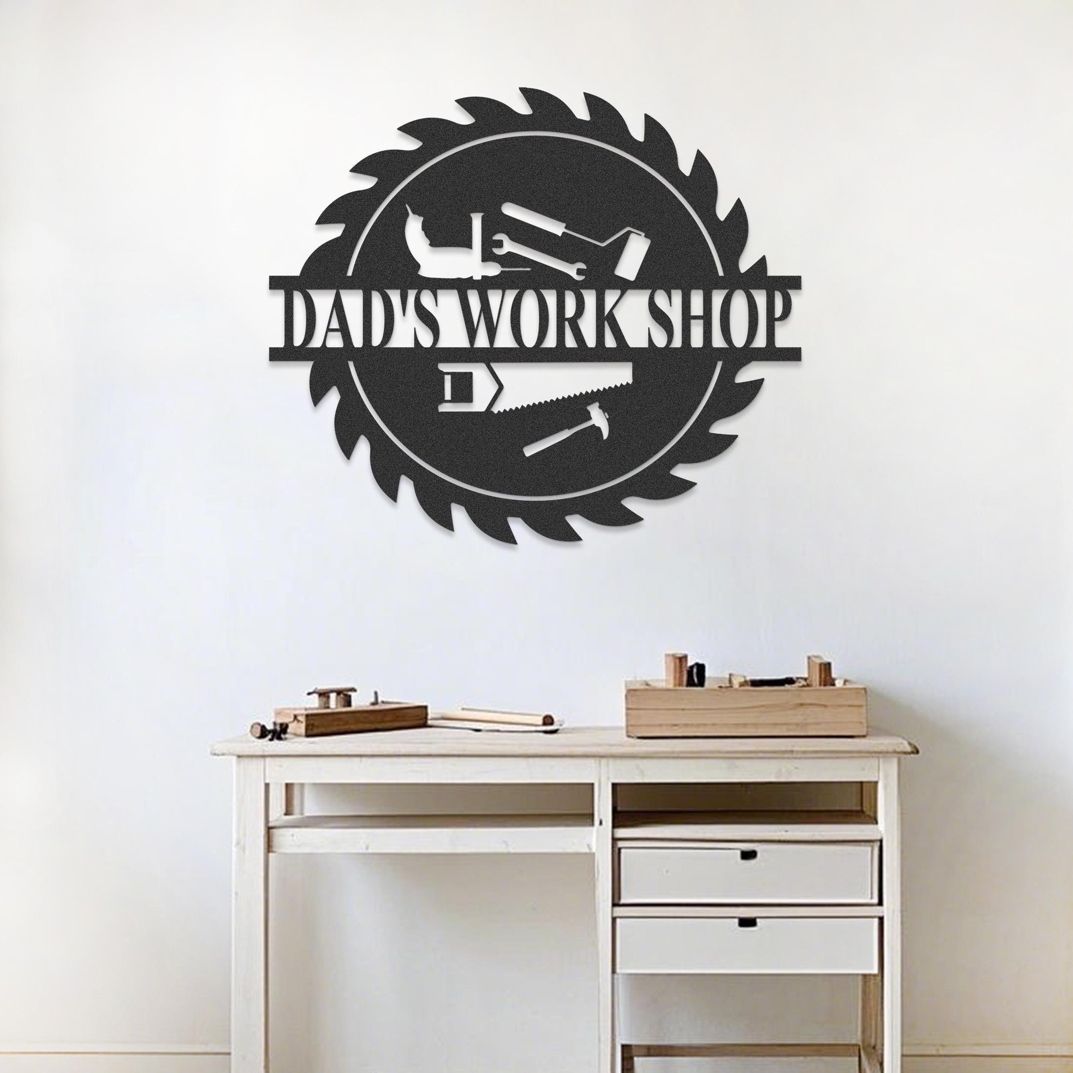 Custom Carpenter Metal Wall Art, Workshop Sign for Him,personalized ...
