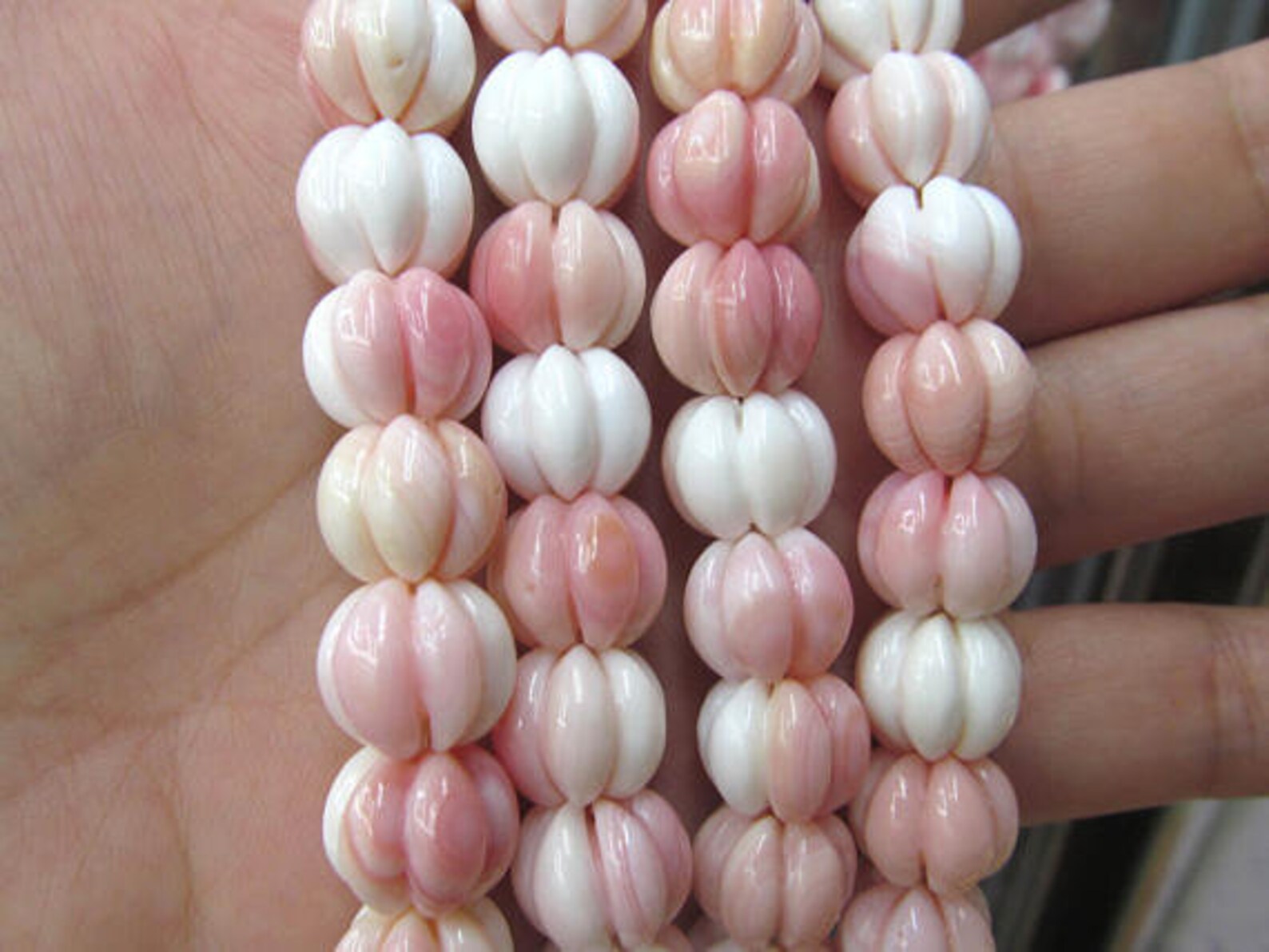 10pcs 8/10/12mm Natural Pink Queen Conch Shellpumpkin - Etsy
