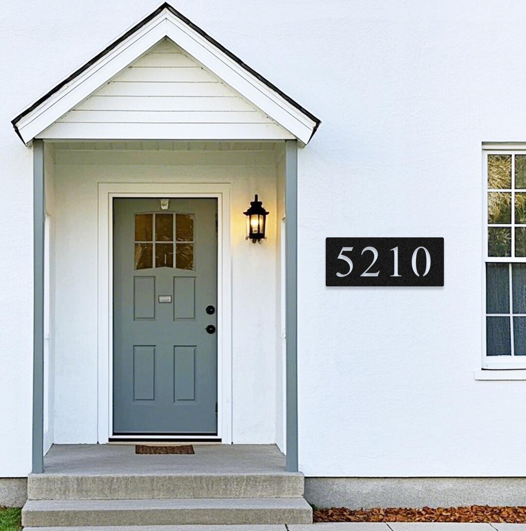 Custom House Number Sign ,metal Address Sign , Address Plaque ...
