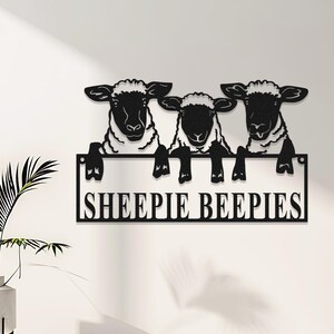 Sheep Farm Metal Sign, Custom Metal Sheep Sign,personalized Three Sheep ...