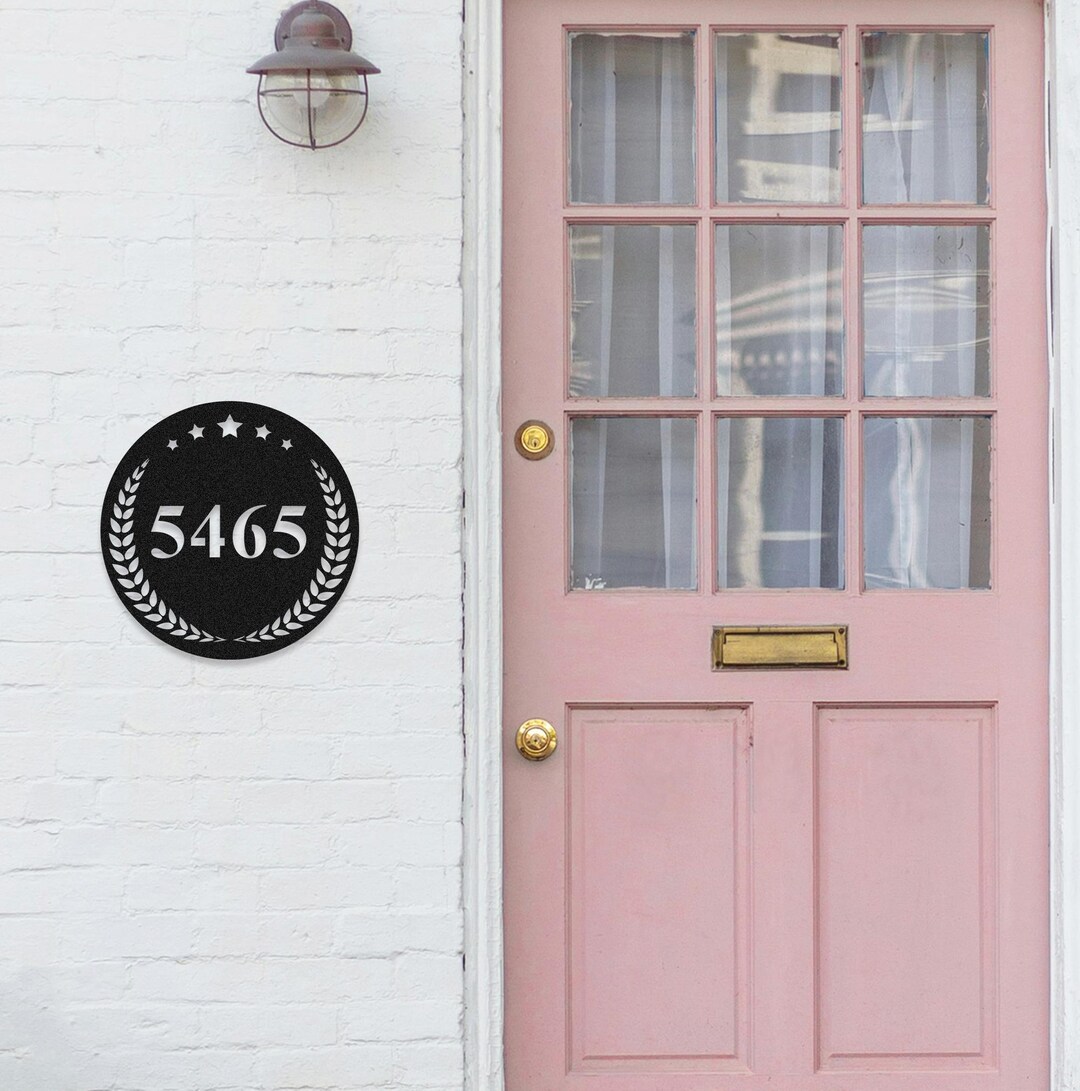 Custom House Number Sign, Address Number Sign,metal Address Sign,street ...