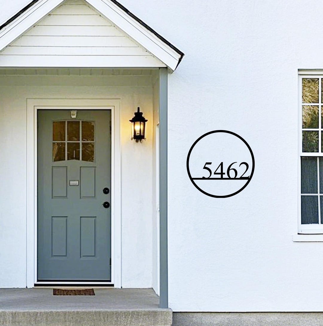 Metal House Number Sign,custom Metal Wall Sign,home Number Metal Sign ...