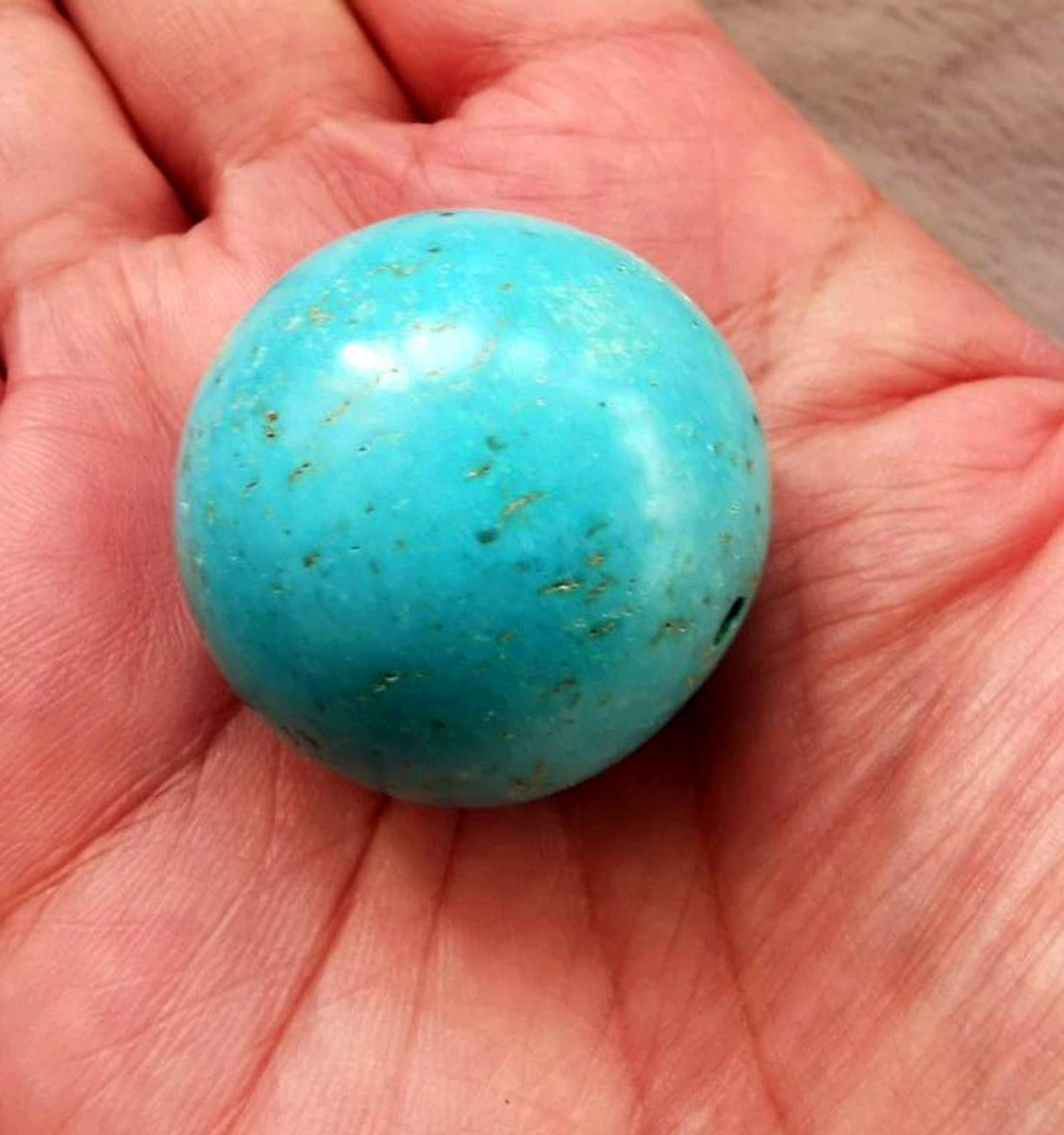 10pcs Large30mm Turquoise Gemstone Round Ball Sphere Cabochon - Etsy