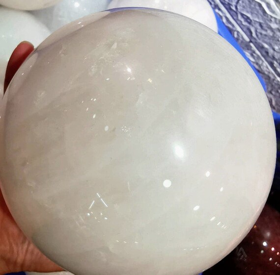 30-100mm Natural White Jade Round Ball Rock Sphere Home - Etsy