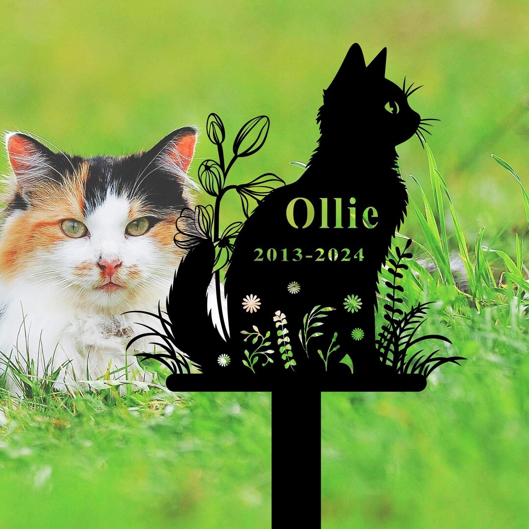 Custom Cat Metal Sign,personalized Cat Stake,cat Garden Sign,cat Garden ...